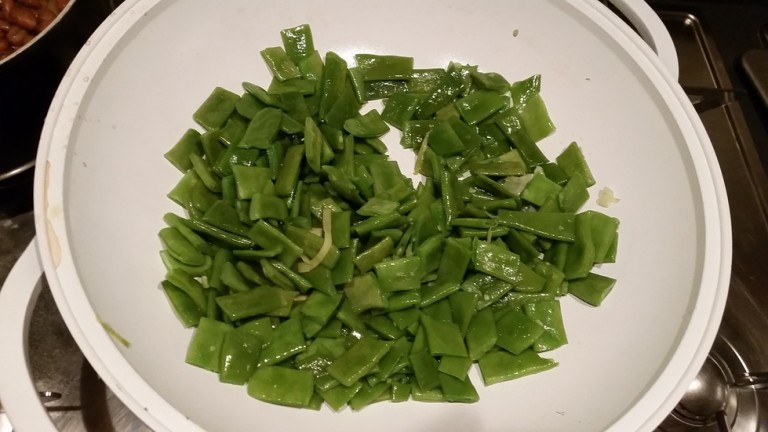 Fagiolini piattoni saltati in padella